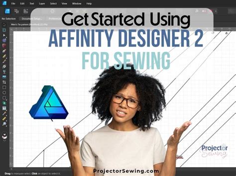 How To Measure Curves In Affinity Designer Projector Sewing