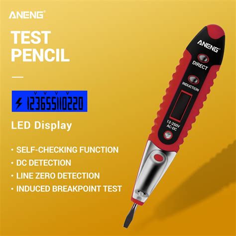 Aneng Ac Dc Lcd Digital Display Voltage Test Pen Voltage Detector