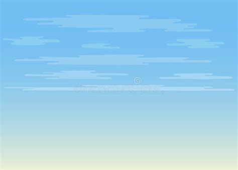 White Cloud Shape On Blue Sky Background Weather Simple Flat Style Of Different Clouds High
