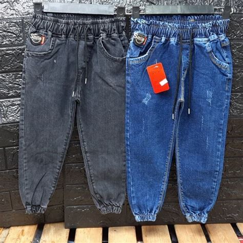 خرید و قیمت شلوار لی پسرانه جنس اسلپ دمپاکش سایز 65 تا 100 مناسب برای 3