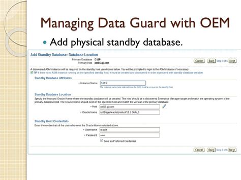 Ppt Oracle Data Guard 11g Release 2 With Oracle Enterprise Manager 11g Grid Control Powerpoint