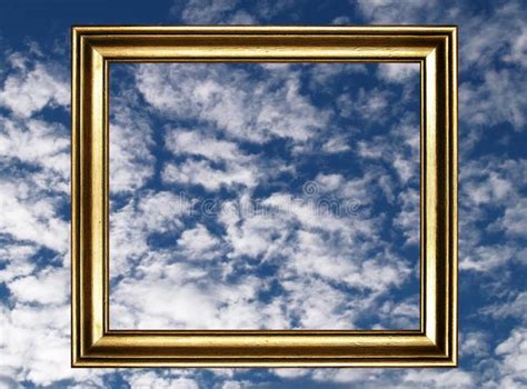 Frame And Cloudy Sky