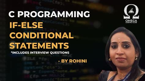 C Programming Basics If Else Conditional Statements Youtube