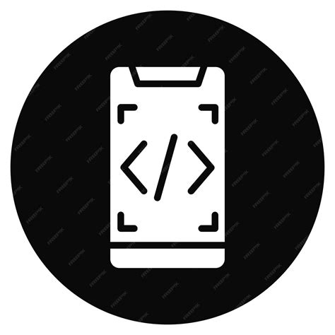 Premium Vector Smartphone Coding Vector Illustration