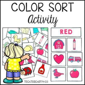 Color Sorting Activity By Tech Teacher Pto3 TPT