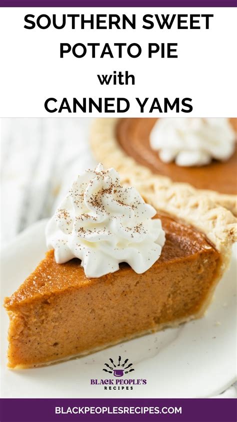 Sweet Potato Pie With Canned Yams