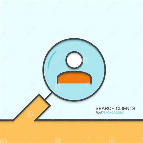 Projeto Liso Do Esboço Moderno Do Vetor Da Busca Ilustração Do Vetor