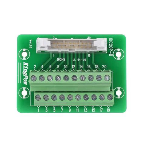 Mua Jienk Idc20 Breakout Board 2x10 20pins Male Header Terminal Block Connector With C45 Din