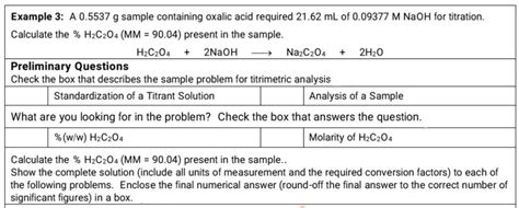 Titration Problem Examples