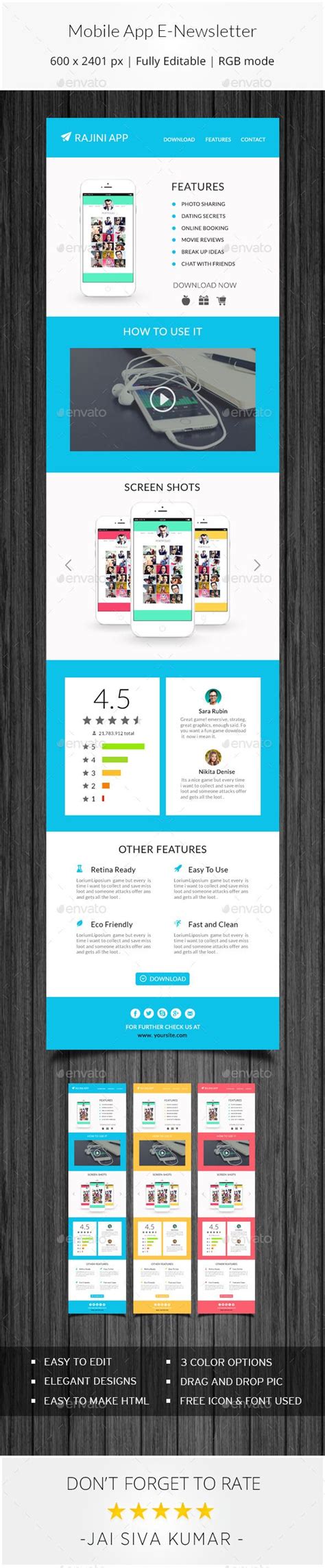 Mobile App Email Template Mobile App Email Templates Infographic Templates