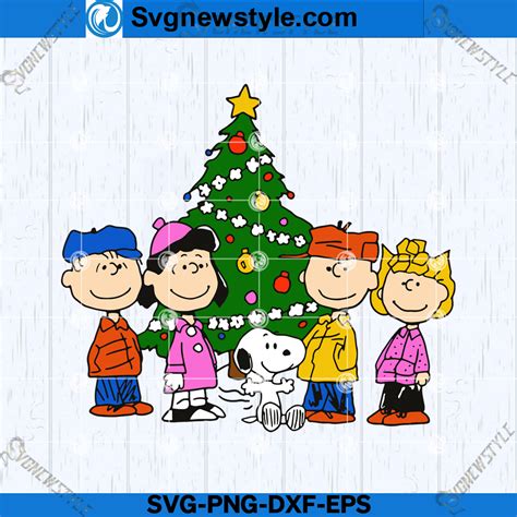 Charlie Brown Peanuts Christmas Svg Png Digital Cut File