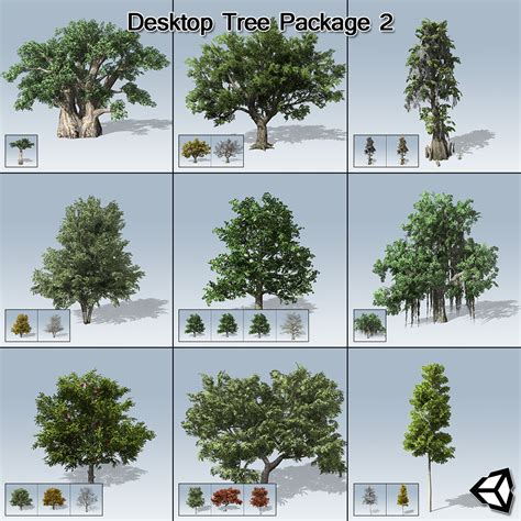 Desktop Tree Package 2 Unity Speedtree