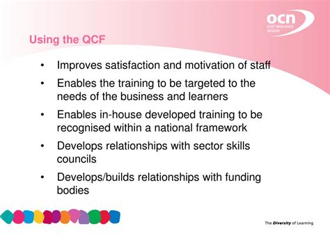 Ppt Qualifications Credit Framework Qcf Powerpoint Presentation