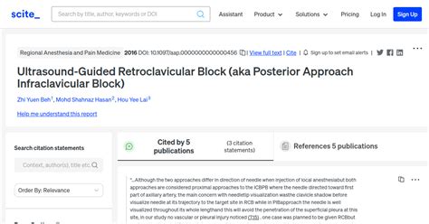 Ultrasound Guided Retroclavicular Block Aka Posterior Approach Infraclavicular Block