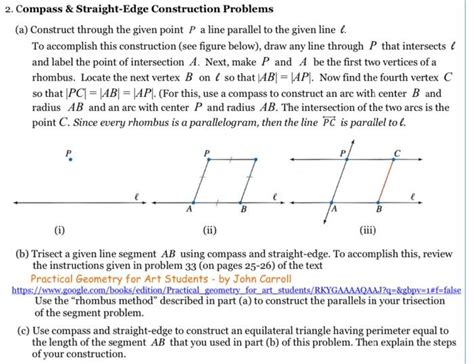 2 Compass And Straight Edge Construction Problems A