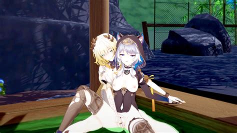 Rule 34 2girls 3d Aglaea Honkai Star Rail Big Breasts Breasts Cat