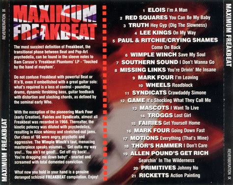 Freakbeat The Essential Albums Steve Hoffman Music Forums