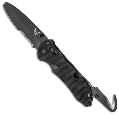 Benchmade Triage Rescue Knife Black G 10 Black Blade 916sbk American