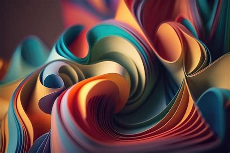 Premium Photo Abstract Waves Generative Ai