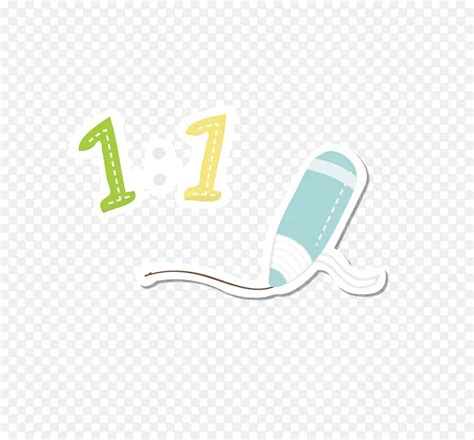 手绘卡通小清新数字一比一png图片素材下载图片编号9213272 Png素材网