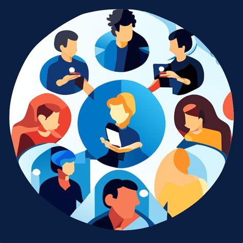 Interaction In Application Vector Illustration Premium Ai Generated Interaction In Application Vector Illustration Premium Ai Generated