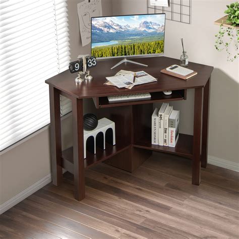 Small Corner Computer Armoire