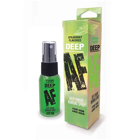 Deep Af Spearmint Flavored Deep Throat Spray 1 Oz