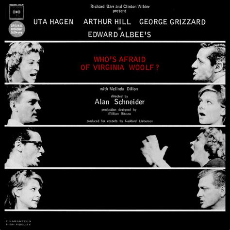 Edward Albee Whos Afraid Of Virginia Woolf Original Broadway Cast