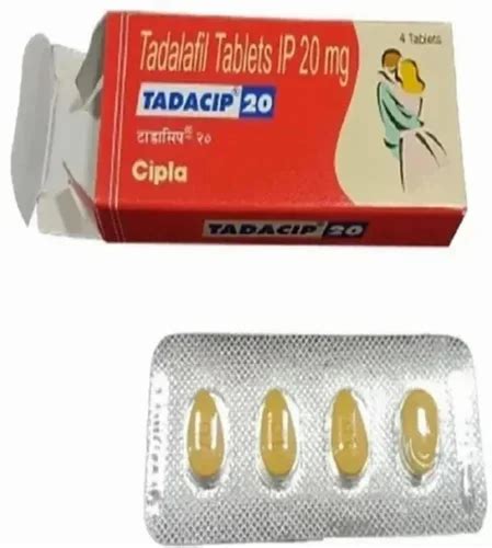 Tadacip 20 Mg Tablets at Rs 172/stripe | Cialis in Nagpur | ID ...