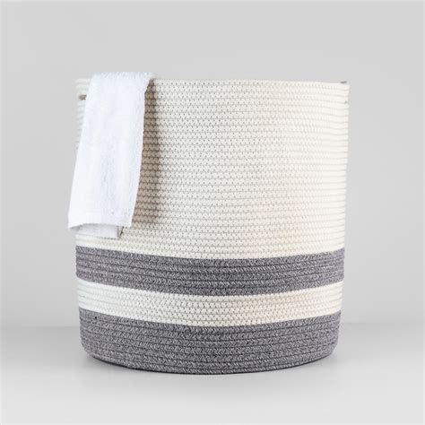 Корзина для хранения с ручками Mbm Th 16 Gray White от продавца Alsa в интернет магазине