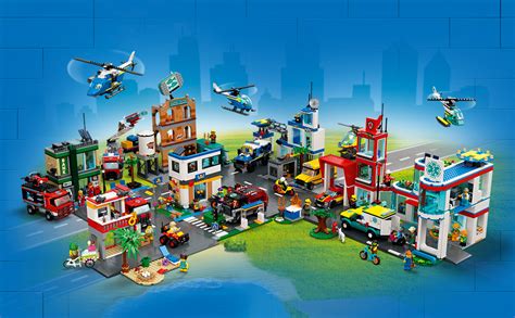 Amazon Com Lego City Fire Station Set With Garage Helicopter Fire Engine Toys Plus