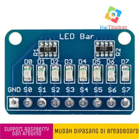 Jual BARLED BIT LED Common Cathode IO Tester For Arduino Raspberry FPGA Shopee Indonesia