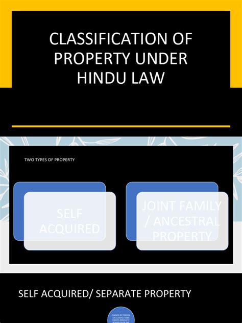 1 Classification Of Property Pdf Private Law