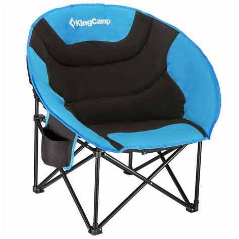 Kingcamp Moon Camping Chair Oversized Padded Round Saucer Chairs With