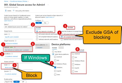 Global Secure Access Apply Only To Platform Windows And Exclude Any