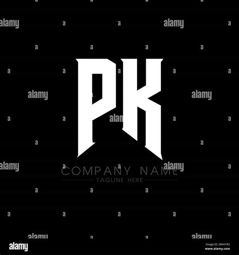 Pk Letter Logo Design Initial Letters Pk Gamings Logo Icon For