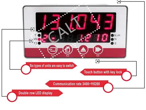 weighing controller load cell indicator 6 digital led display rs485 and
