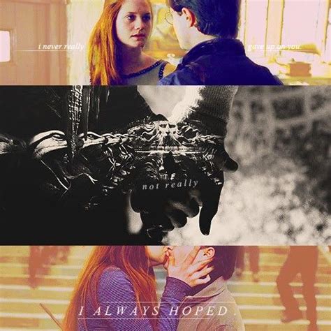 Pin By Mirthala Guadalupe On Harry X Ginny In Harry And Hermione Harry And Ginny Harry