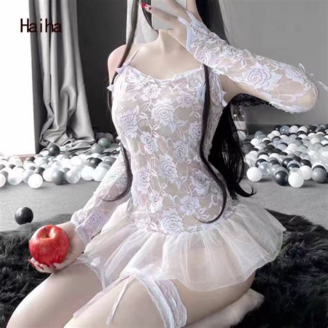 Haiha Sexy Tempting Costume Erotic Lingerie Wedding Dress Cosplay Temptation For Sex Shopee