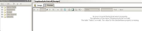 Sql Server The Tablix Tablix1 Is Invalid The Value For The Datasetname Property Is Missing