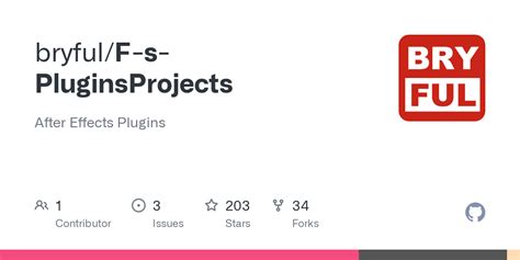 GitHub Bryful F S PluginsProjects After Effects Plugins