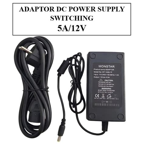 Jual Adaptor Dc Power Supply Switching 5a 12 Volt Switching Power