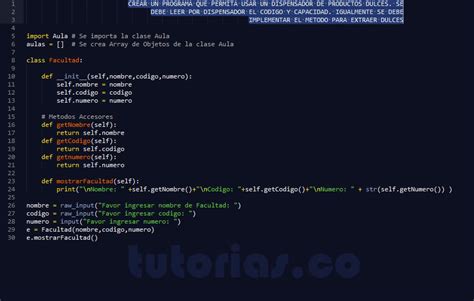 POO Python Clase Facultad Tutorias Co