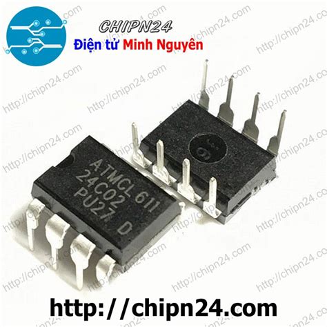 [2 Con] Dip Ic 24c02 Dip 8 At24c02 Ic Nhớ Eeprom Shopee Việt Nam