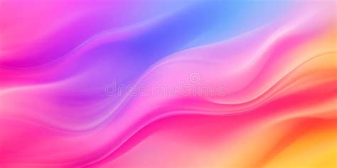 Vibrant Abstract Gradient Background With Smooth Flowing Waves Stock Illustration Illustration