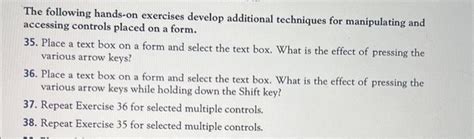 Solved Visual Basicss Controls And Events In Programming