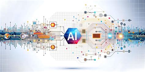 Algorithmic Flow Vector Abstract Aipowered Concept With Geometric Shapes And Data Patterns On