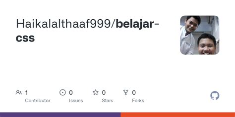 GitHub Haikalalthaaf999 Belajar Css