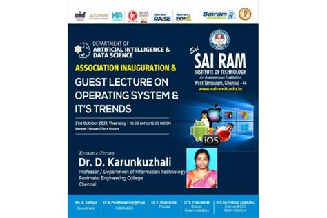 Department Of Artificial Intelligence And Data Science Organized A