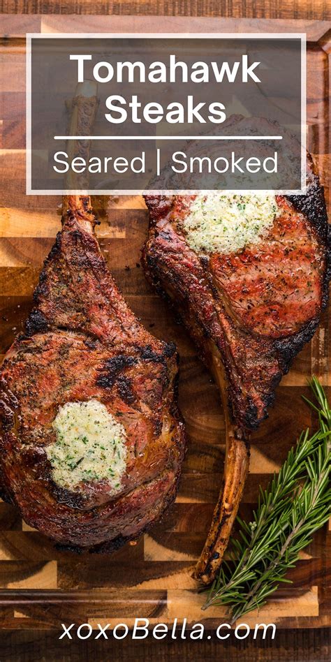 Smoked Tomahawk Steaks Recipe Tomahawk Steak Recipe Steak Recipes